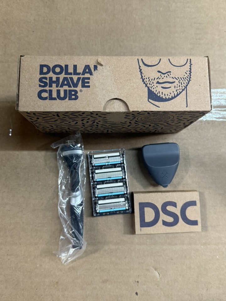 Dollar Shave Club Executive Razor Handle + 4 Cartridges Razor Refill | eBay