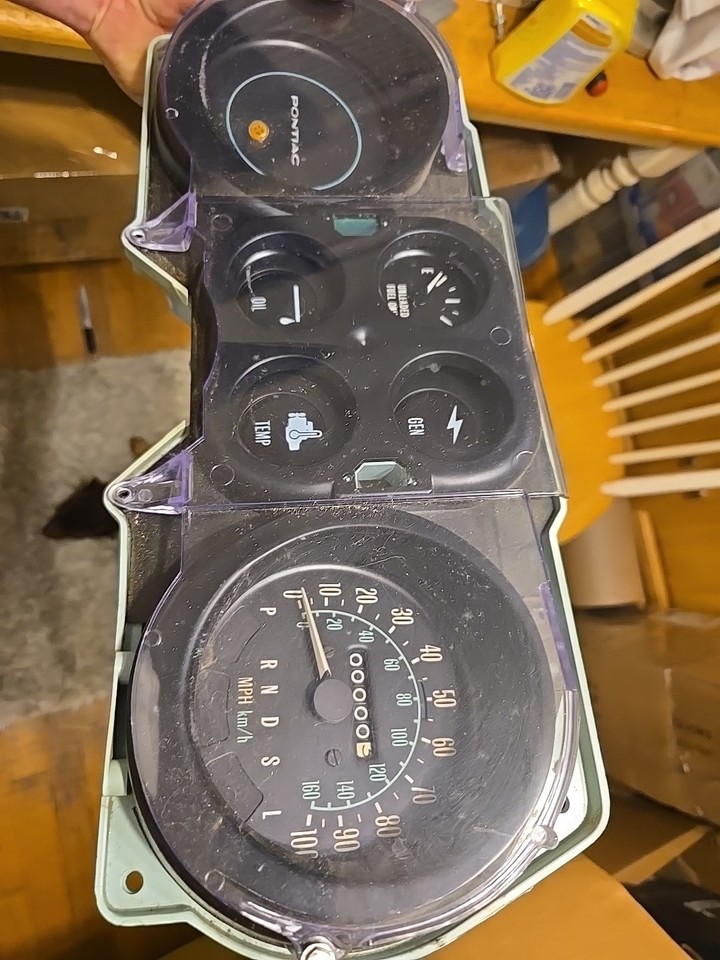1973-1977 PONTIAC GRAND PRIX GRAND AM MAIN CLUSTER GAUGES + SPEEDOMETER ...