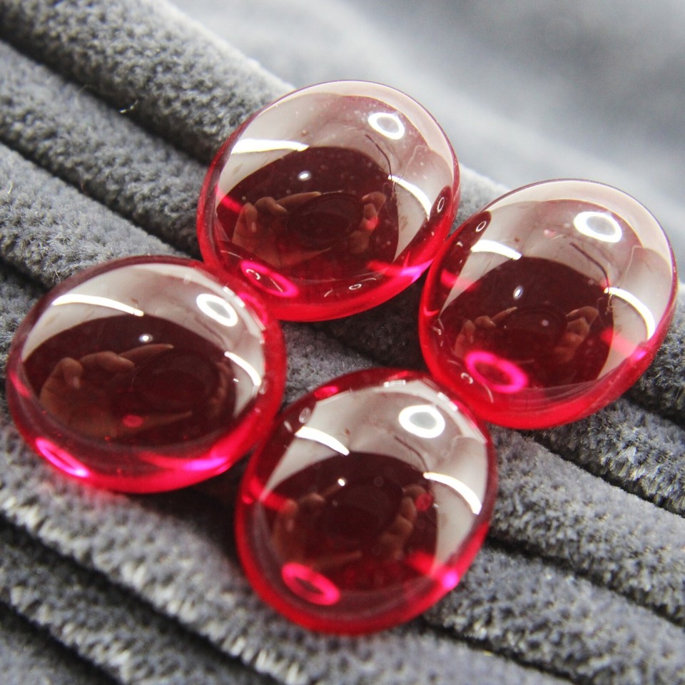 44.05 Ct Certified Natural Red Ruby Cabochon Shape Loose Gemstones | eBay