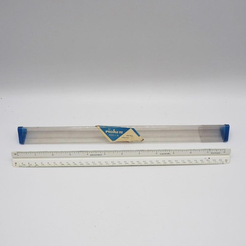 Pickett P231 T.R. Metric Conversion Rule Tri-Rule Triangular Ruler | eBay