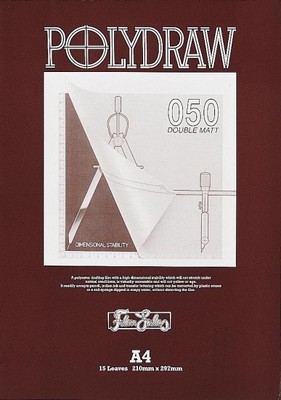 Polydraw Double Matt Polyester Drafting Film Pad - 50 mic. - A2 | eBay UK