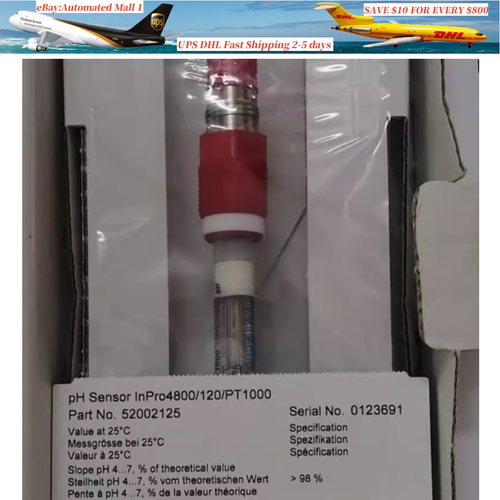 NEW Mettler Toledo inpro4800/120/PT1000 52002125 PH electrode DHL ...