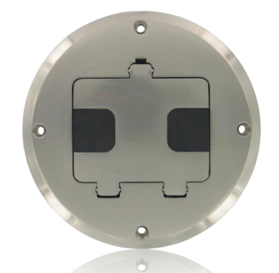 Hubbell Brass Floor Outlet Covers