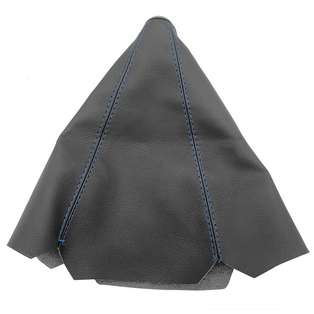 Universal PU Leather Gear Shift Collar Shifter Stick Gaiter Boot (Blue ...
