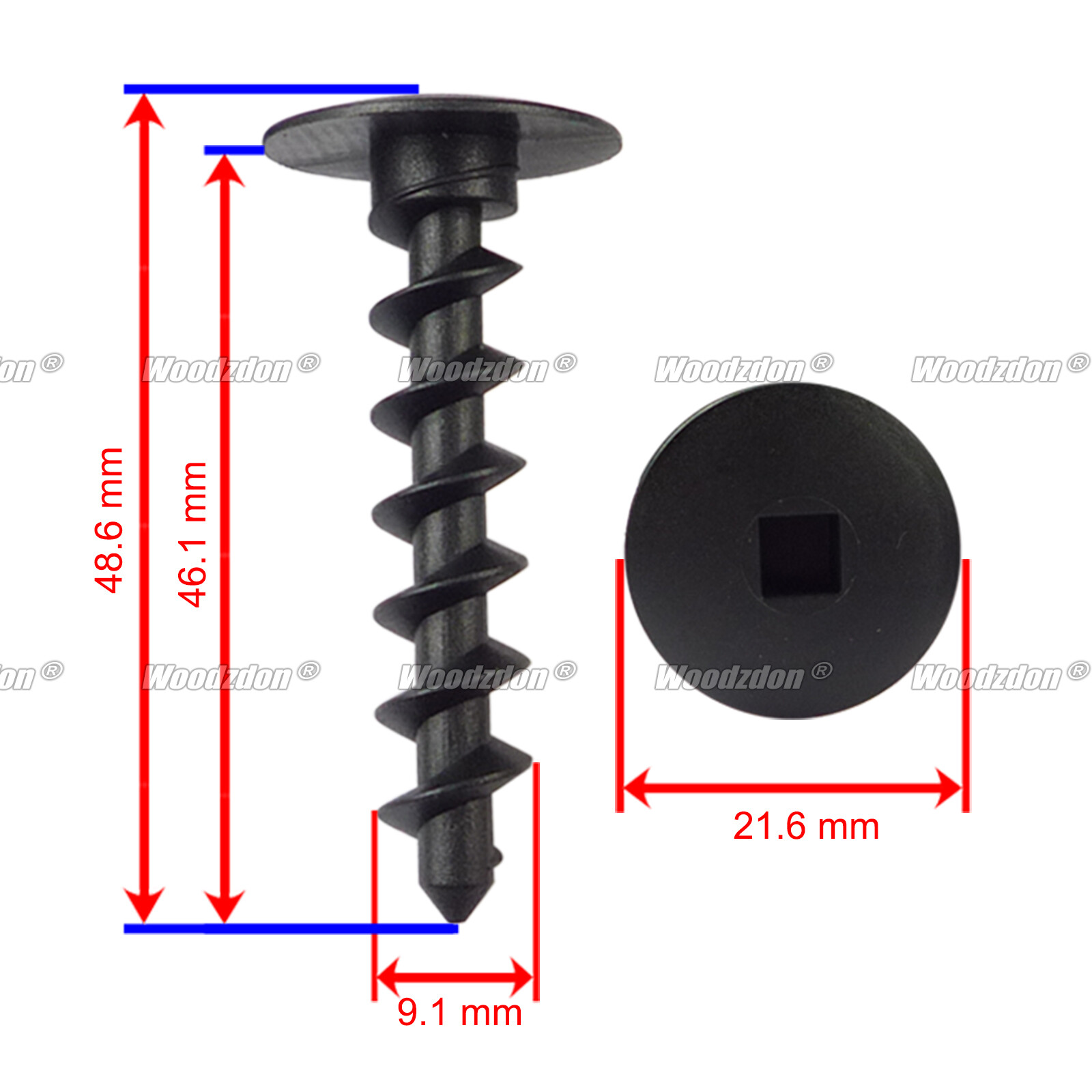 Qty.10 Bumper Fascia Screw Clip Fastener For GMC For Chevrolet For GM ...