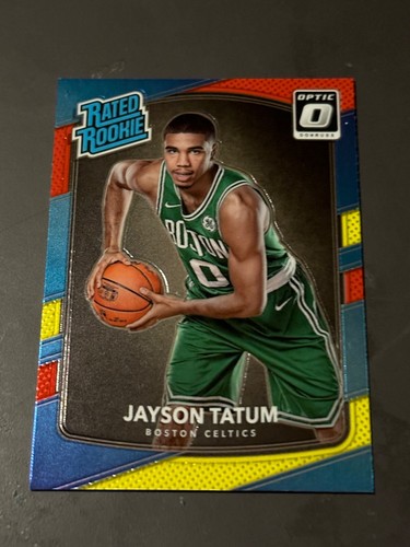 2017-18 Donruss Jayson Tatum Rated Rookie (RC) No.198 Red and Yellow | eBay
