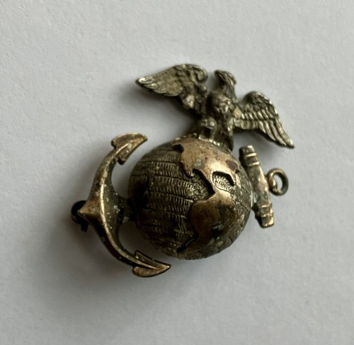 Gold On Silver WW2 USMC Officer-M 1956 US Marine Corps EGA Clasp Pin ...