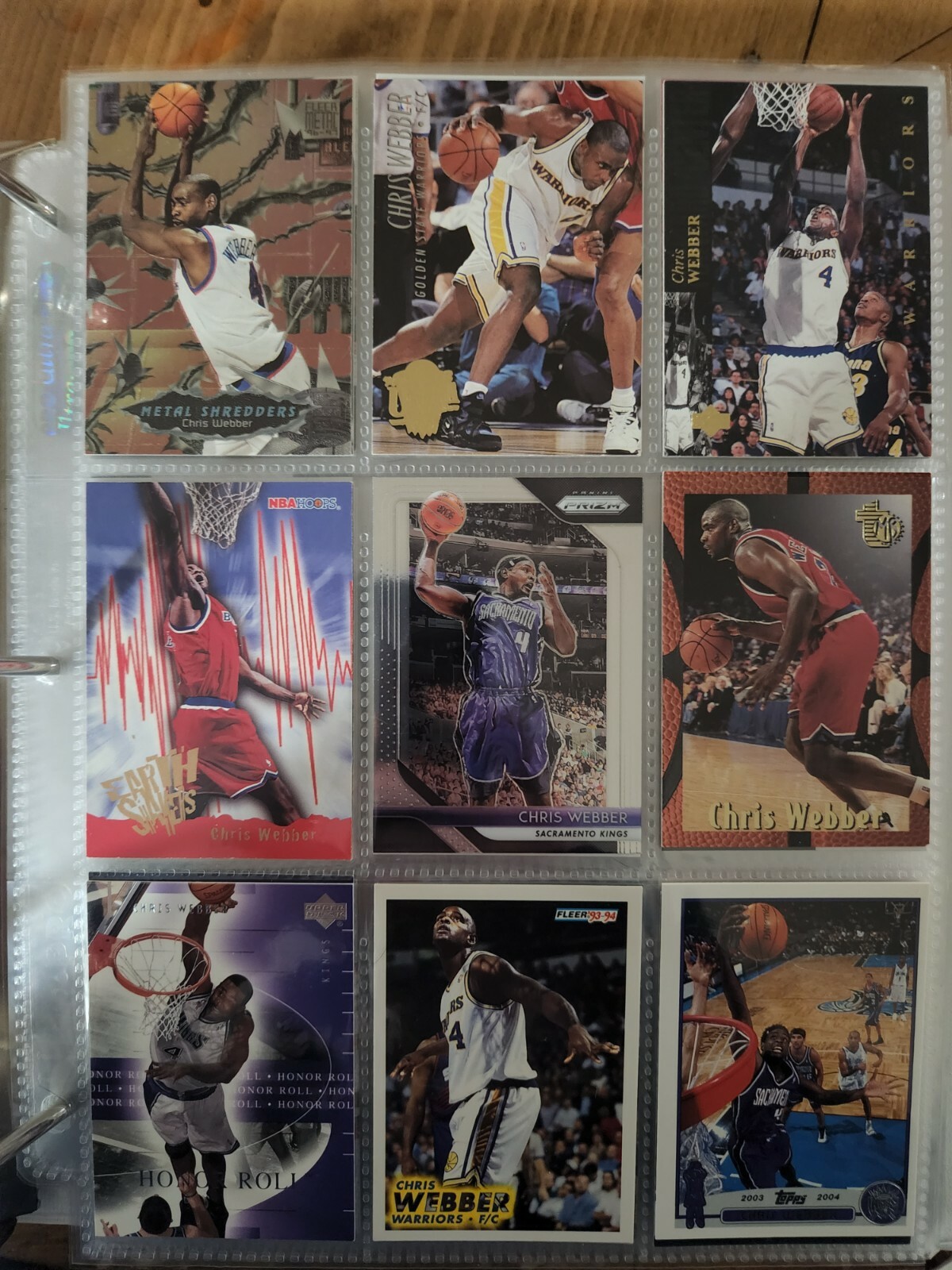 Chris Webber - Warriors, Bullets, & Kings - 9 Card Lot | eBay