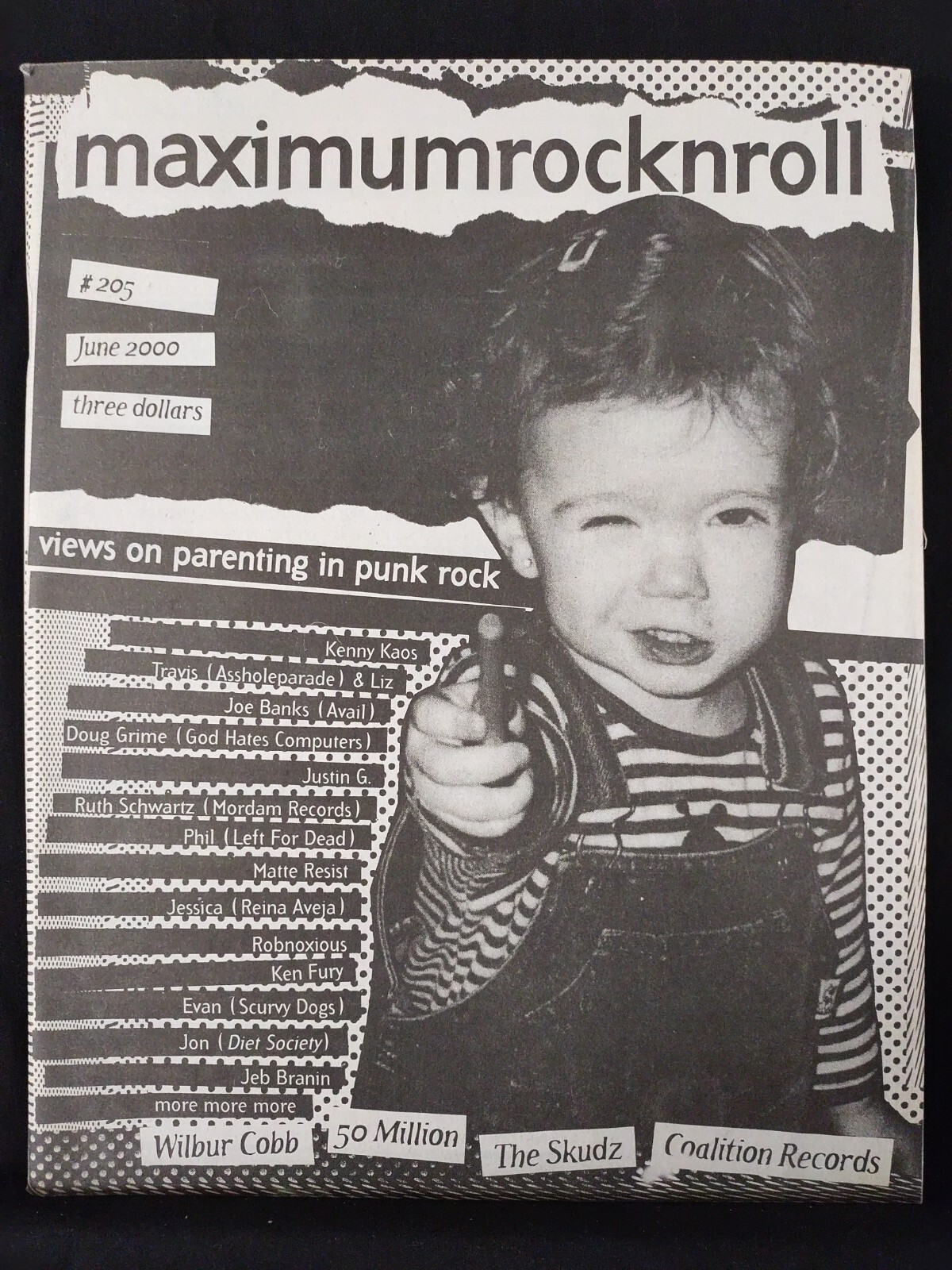 MAXIMUM ROCKNROLL Punk Rock Magazine Fanzine 205 June 2000 Parenting ...