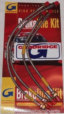 Brake Hose Set, Stainless Steel (disc brake) - Triumph Spitfire, Herald ...