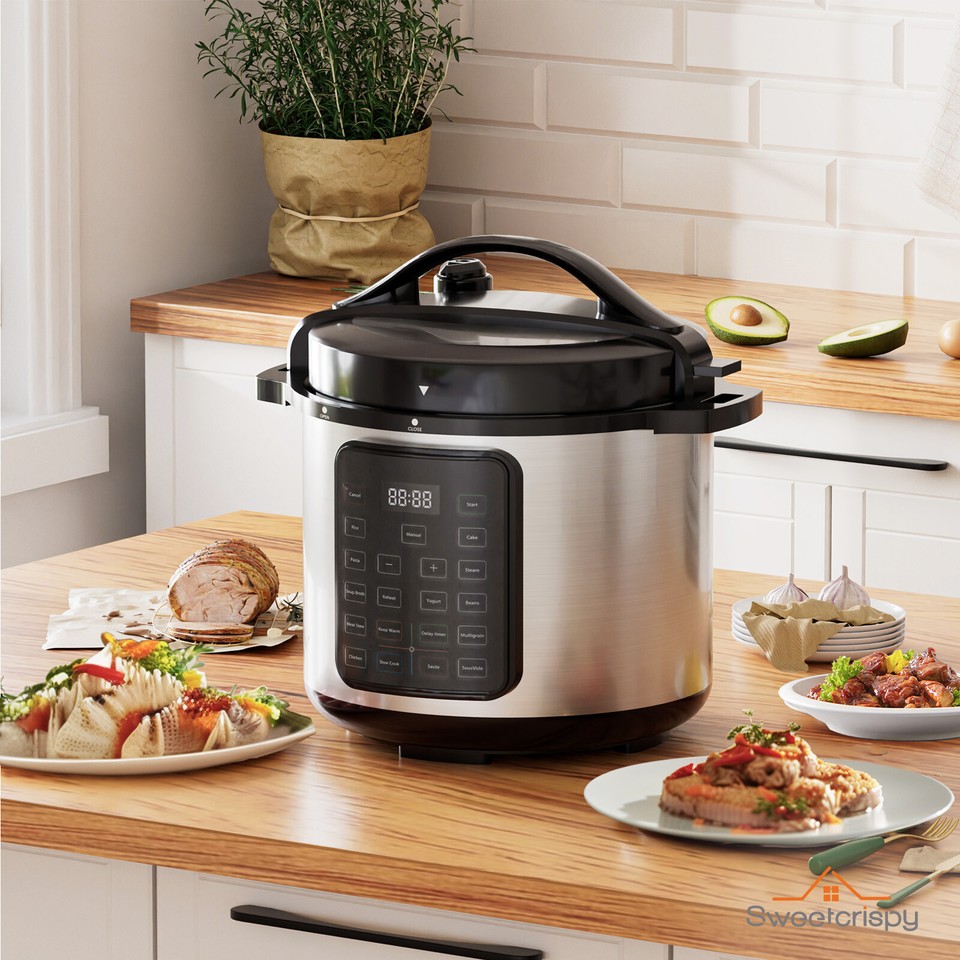 Electric Pressure Cooker 6 qt/8 qt, Multi Cooker, Rice Cooker, Slow ...