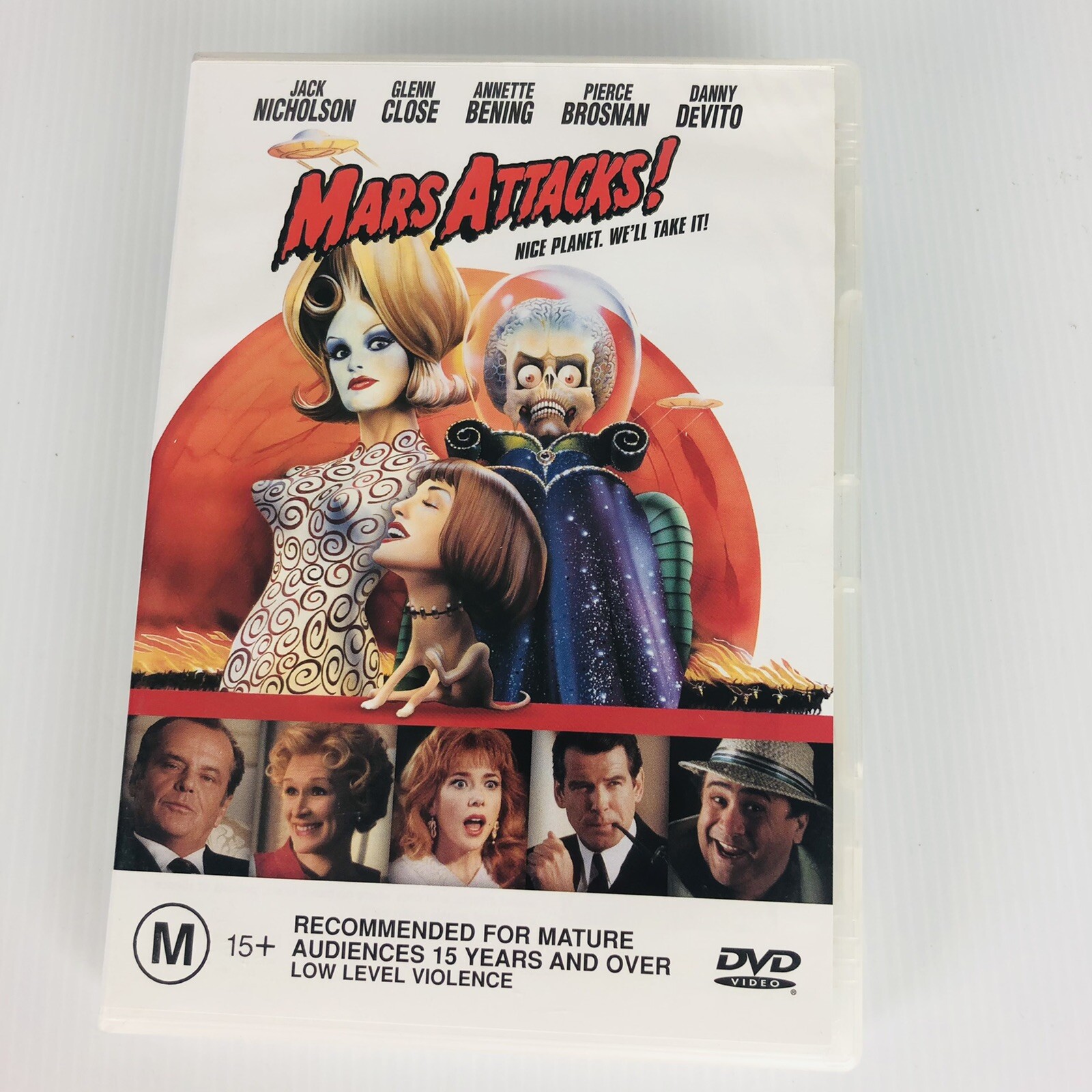 Mars Attacks! (DVD, 1996) Region 4 (Jack Nicholson, Glenn Close, Danny ...