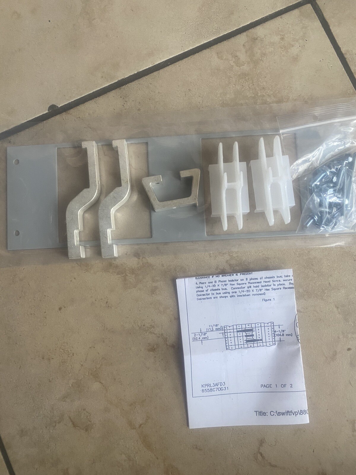 EATON MOUNTING HARDWARE KPRL3AFD3 150AMP TWIN SINGLE 225A FD-HFD-EHD ...