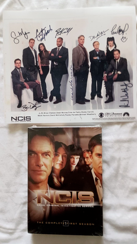 NCIS AUTOGRAPHED PHOTOCOPY OF CAST + NCIS DVD THE COMPLETE 1ST SEASON ...