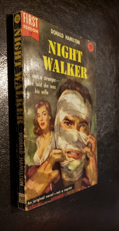Night Walker Donald Hamilton Dell First Edition 27 Carl Bobertz cover ...