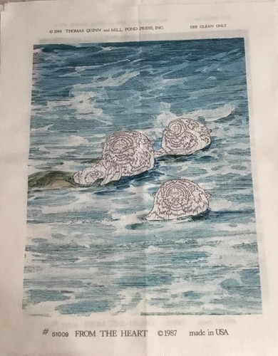 Crewel Embroidery Canvas Mill Pond Press Thomas Quinn From The Heart ...