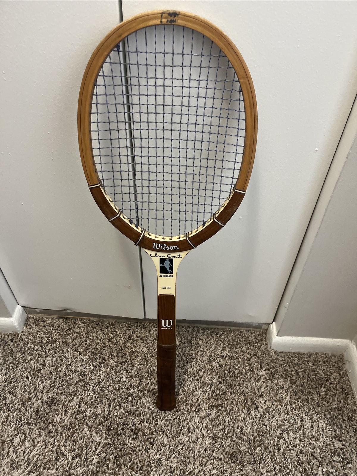 Wilson Chris Evert Vintage Facsimile Autograph Tennis Racquet Wood | eBay