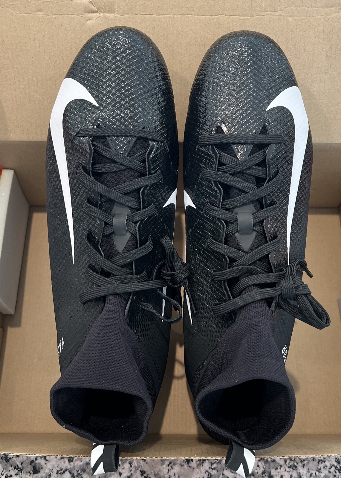 Size 12 Nike Vapor Untouchable Pro 3 Detachable Football Cleats Black ...