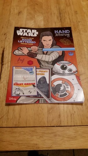 STAR WARS Hand Lettering Book Create & Color Hand Lettered Framed Pages ...