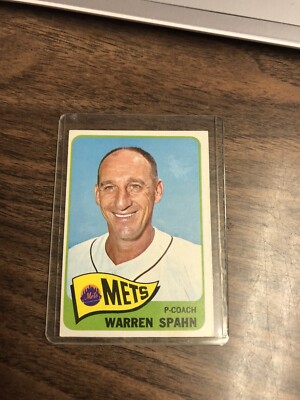 1965 Topps Warren Spahn New York Mets #205 Baseball Card | eBay