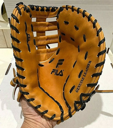 Vintage FILA First Baseman Baseball Glove Genuine Leather Right Hand ...
