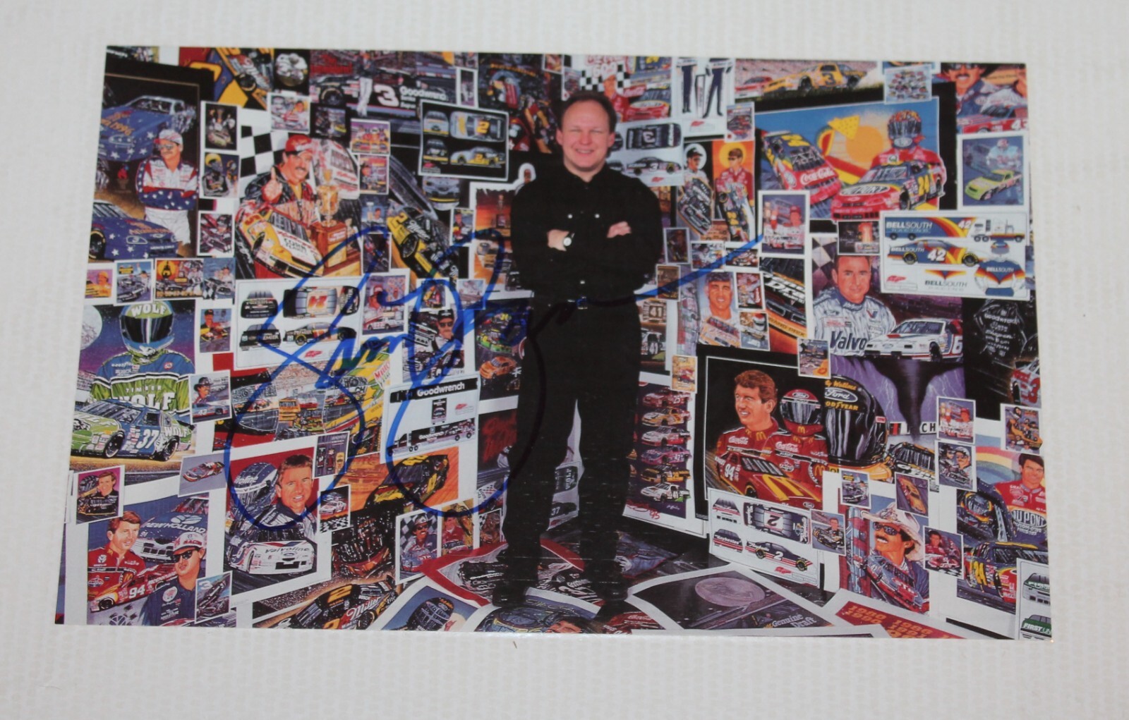 Sam Bass Artist Nascar Autographed Hero Card 1997 Inaugural Season ...