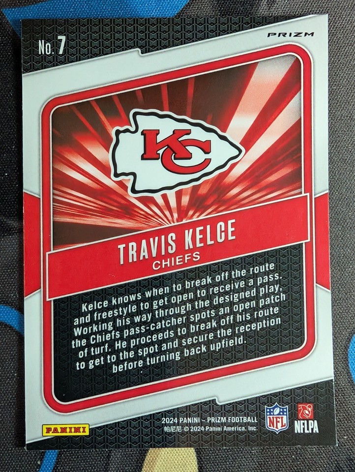 2024 Panini Prizm Hype Insert Green Wave Prizm Travis Kelce Chiefs | eBay