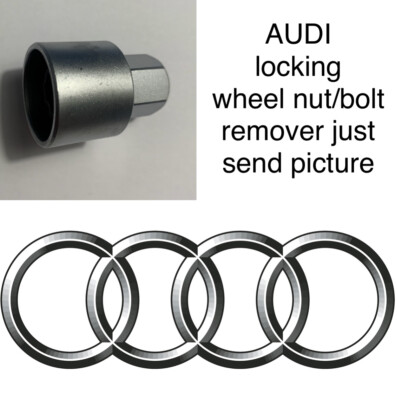 AUDI LOCKING WHEEL BOLT/NUT MASTER/KEY REMOVER ALL NUMBERS JUST SEND ...