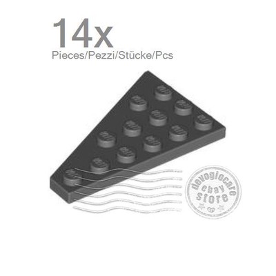 14x LEGO 48205 Wedge Plate 6x4 Dark Bluish Gray | 6266298 | eBay