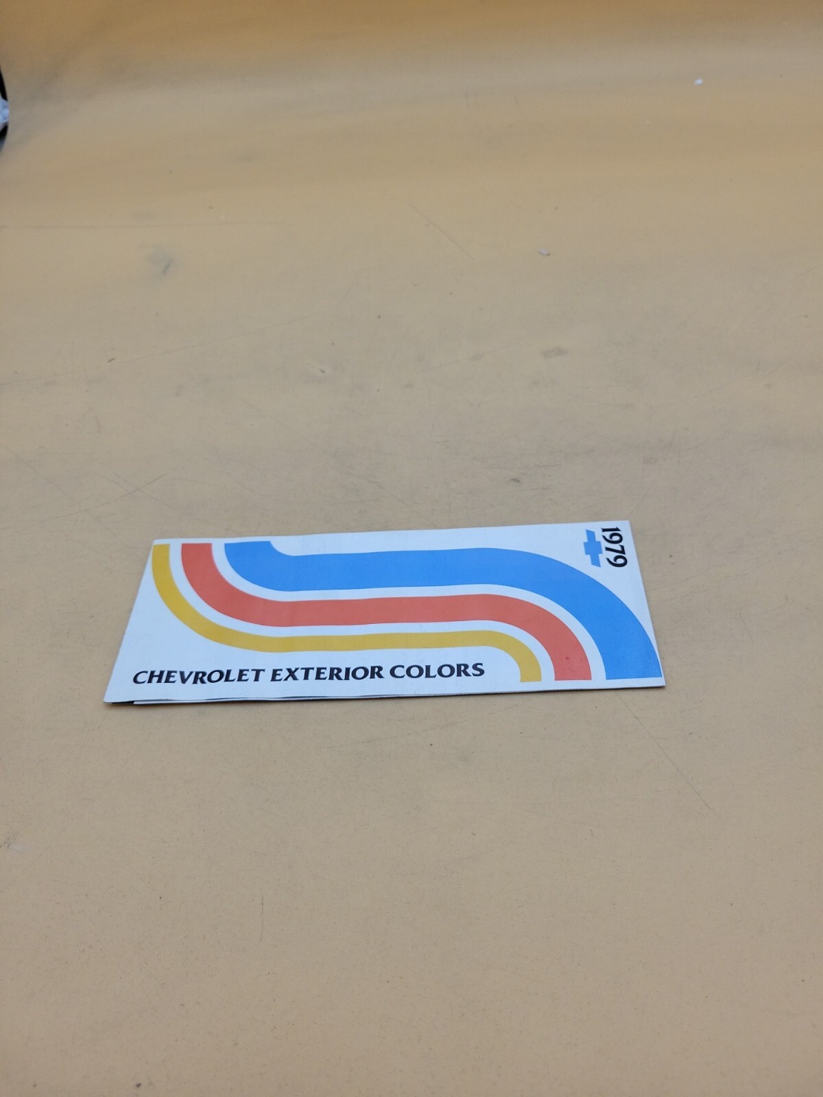 1979 CHEVROLET EXTERIOR COLORS PAINT CHIP SWATCH PAMPHLET BOOKLET ...