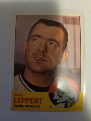 1963 TOPPS DON LEPPERT #243 EX/MT COMBINED SHIPPING 'LOOK' | eBay