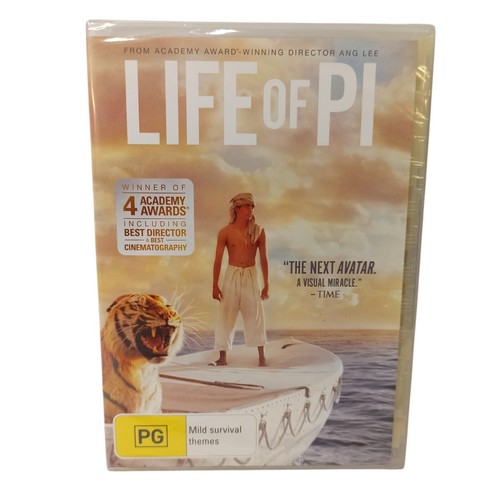 Life of Pi DVD Sea Adventure Drama Fantasy Teen Survival Tiger R4 Brand ...