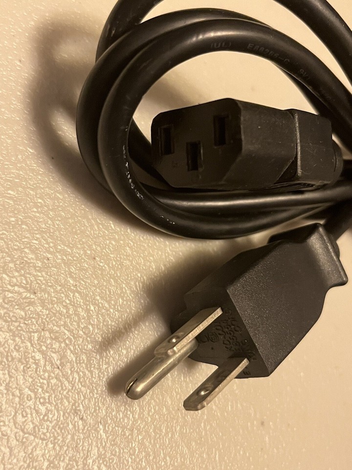 Lot of 5 Mixed Computer PC Monitor 3-Prong Power Cords | eBay