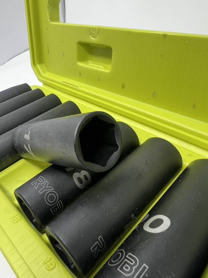 Ryobi 18V 1/2” Impact Wrench Kit PCL265 + Battery & Charger +MM Deep ...