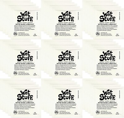 Wet Stuff Peach Water Based Lubricant Sample Travel Sachets 4g (100 ...