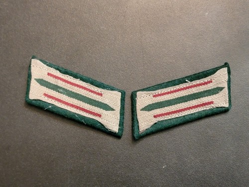 Reproduction WW2 German Mounted Litzen Light Burgandy w/ Green Smoke ...