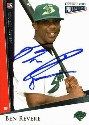 Blue Jays Ben Revere Authentic Signed Card 2009 Tristar RC #149 w/ PPC ...
