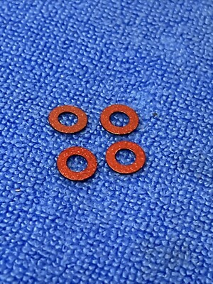 MOELLER MFG. ~ ALUMINUM ALLOY RED FLAT WASHER (LOT OF 4) | eBay