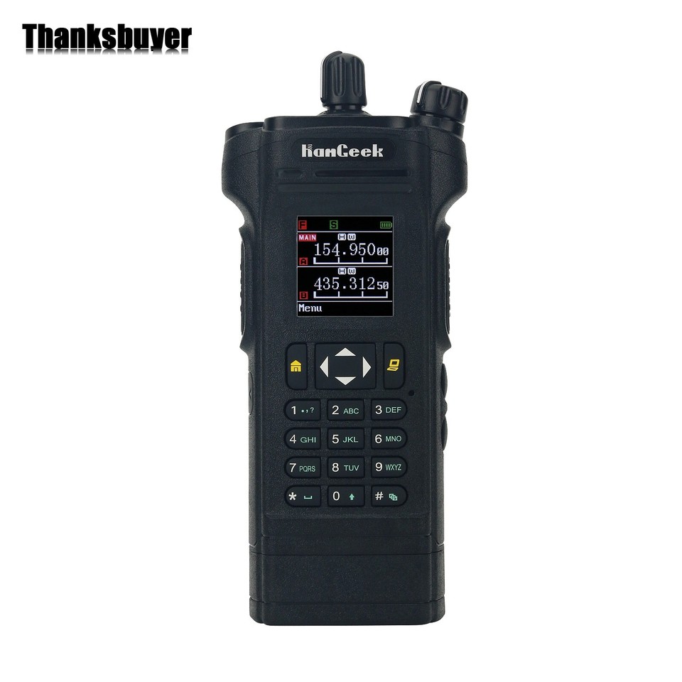 HAMGEEK APX-8000 12W Dual Band Radio VHF UHF Walkie Talkie w/ Dual PTT ...