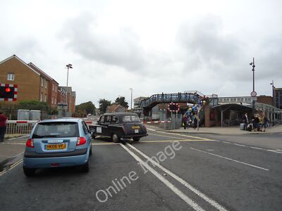Photo 6x4 Level crossing, Chichester railway station c2010 | eBay UK