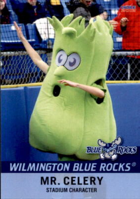 2012 Wilmington Blue Rocks Choice #32 Mr. Celery MASCOT - NM Baseball ...