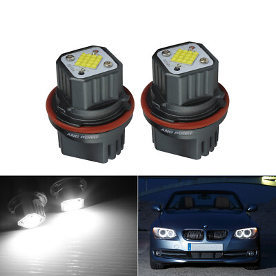 2X 80W LED Angel Eyes Für BMW E39 E60 E61 E63 E64 E65 E87 Xenon Weiss Standlicht | eBay.de