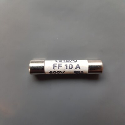 SIBA FUSE F10 amp 600V Multimeter Fuse 6.3mm x 32mm F10AFUSE600V - UK ...