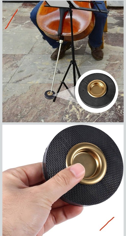 Cello endpin Anchor Stopper, Rubber Rock Stop Mat Pad endpin Rest ...