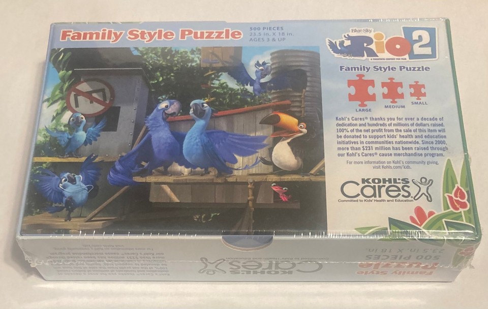 Rio 2 [NEW] 500 Piece Family Style Puzzle Blue Sky Bird | eBay