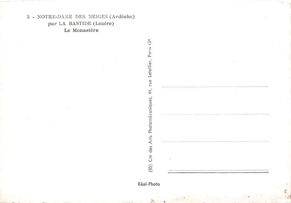 48-NOTRE DAME DES NEIGES-N 3385-B/0209 | eBay