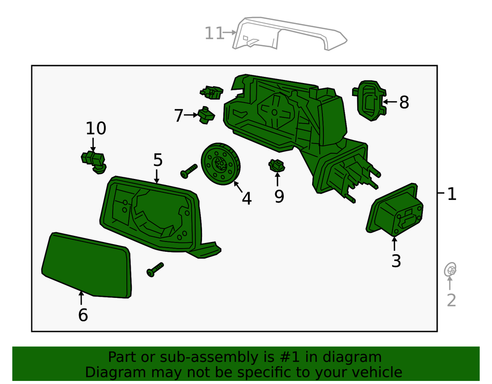 Genuine gm Driver Side Door Mirror 84823224 | eBay