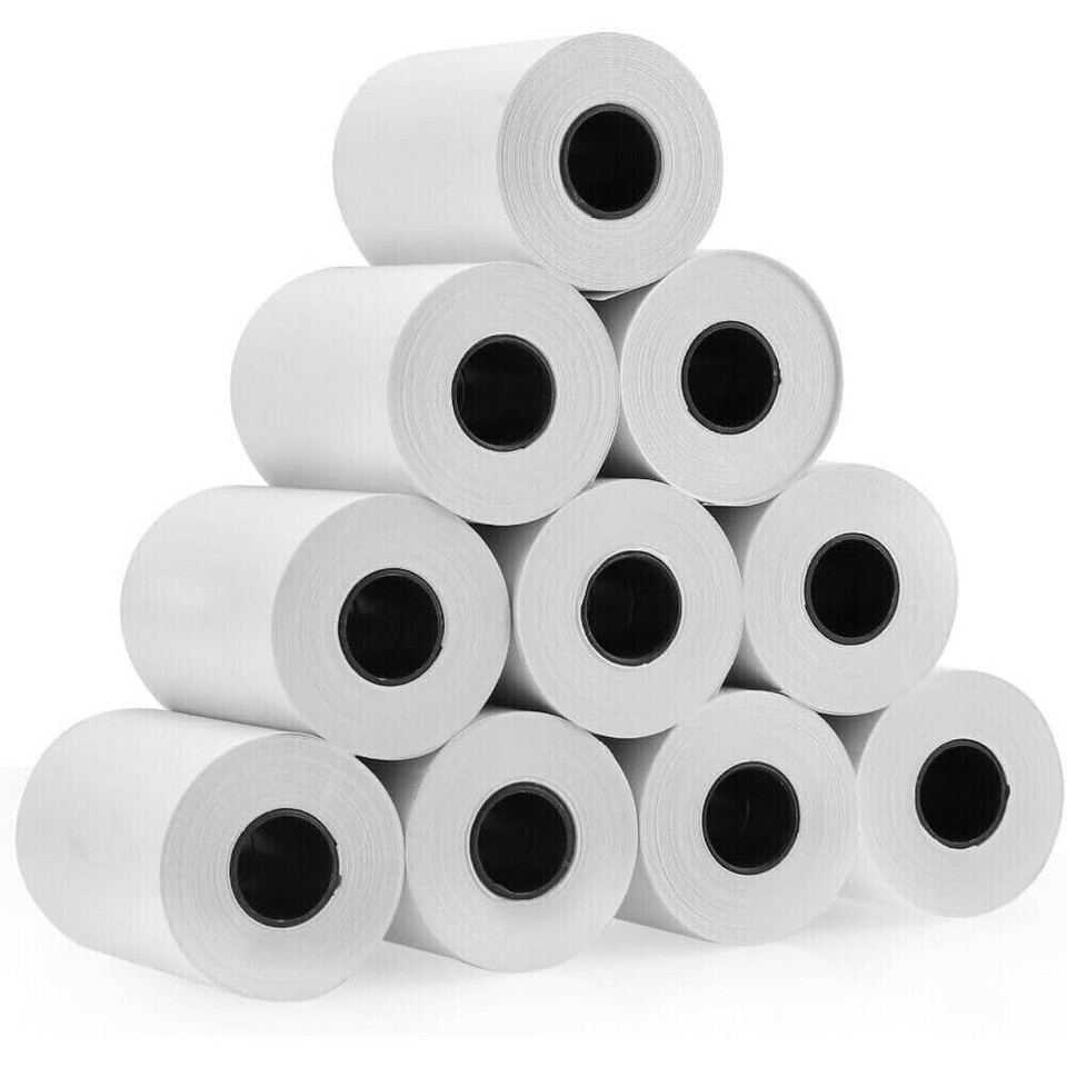 100 Rolls 57x40 Thermal Rolls Cash Credit Card Machine Receipt Paper ...