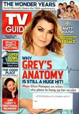 COLLECTIBLE TV GUIDE - A GOOD PLACE - GREY'S ANATOMY ELLEN POMPEO ...