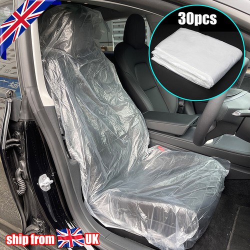 Disposable Plastic Transparent Seat Cover Vehicle Cover Valet Car ...